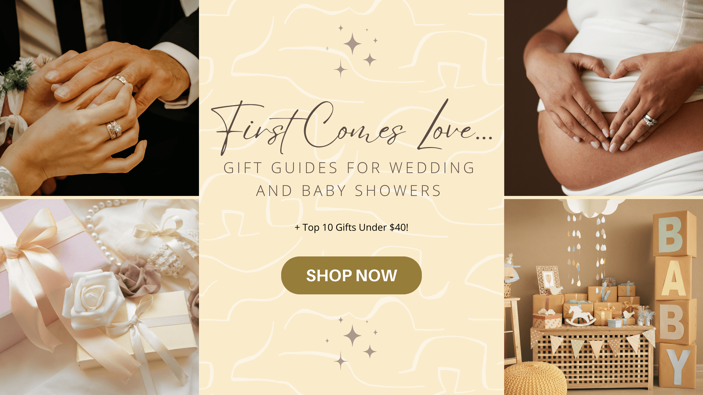 First Comes Love... Gift Guides for Wedding and Baby Showers – Fruit of the Vine Boutique
