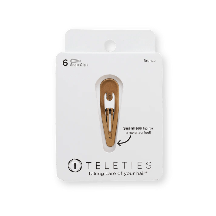 Teleties Snap Clip 6ct - Bronze – Fruit of the Vine Boutique