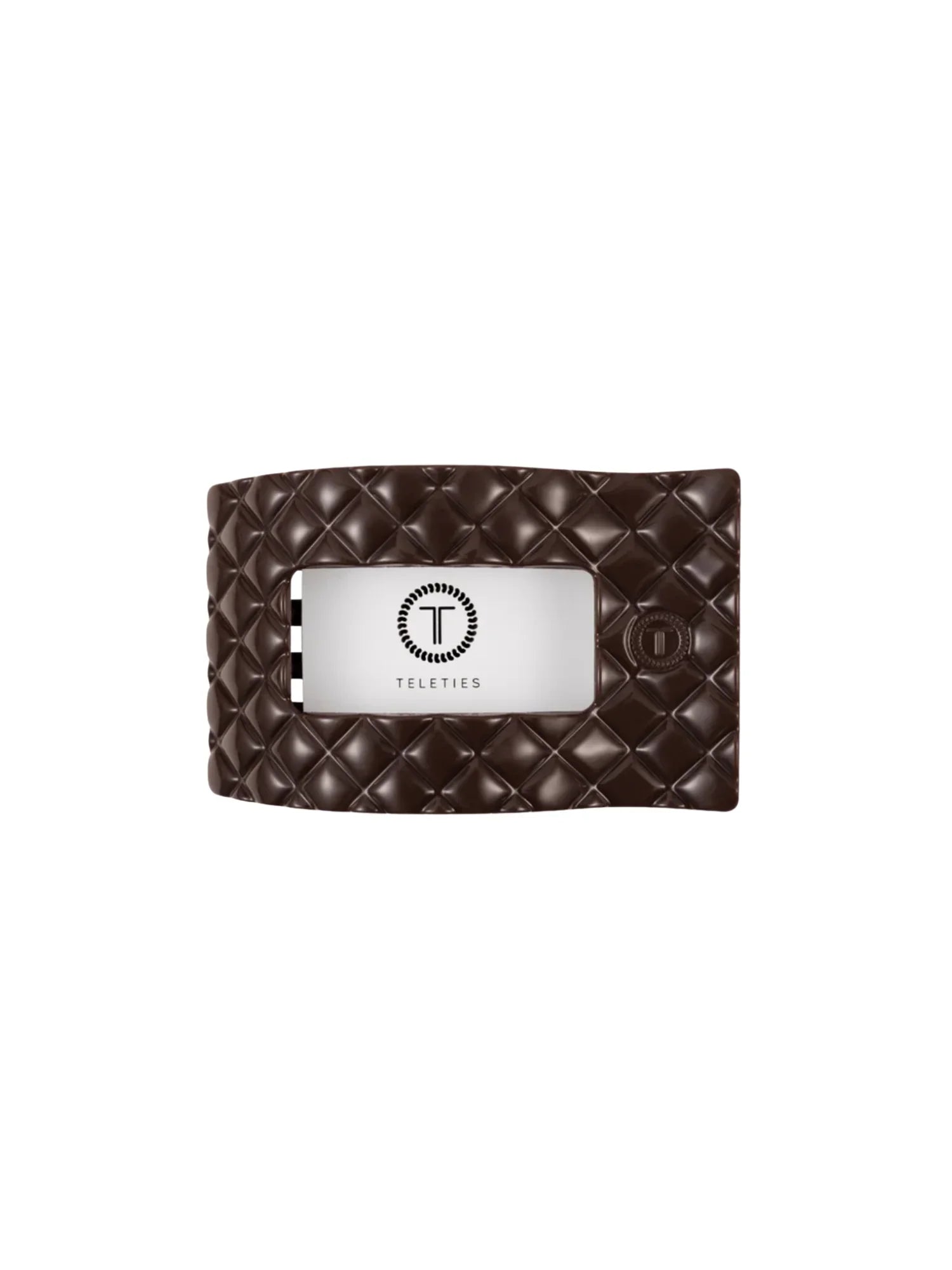 Teleties Quilted Medium Flat Rectangle Hair Clip - Truly Taupe – Fruit ...