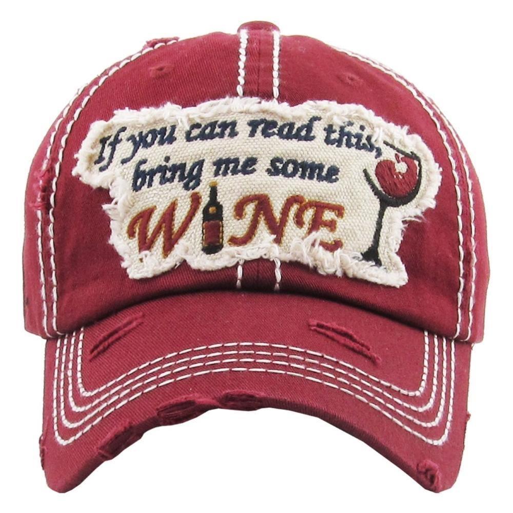 Bring Me Wine Hat – Fruit of the Vine Boutique
